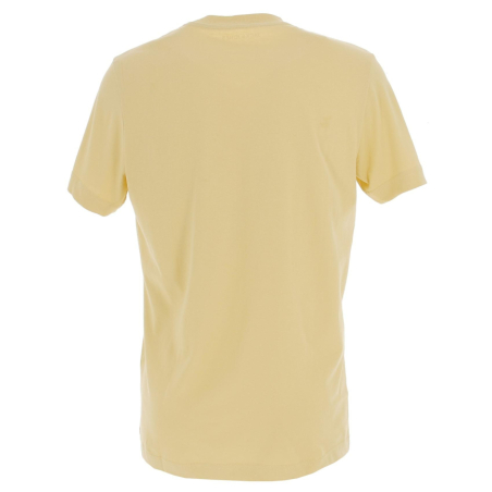 T-shirt col rond malibu branding jaune homme - Jack & Jones |wimod