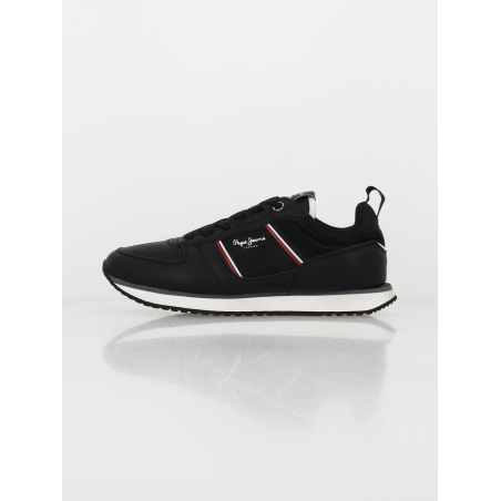 Baskets tour club basic noir homme - Pepe Jeans | wimod