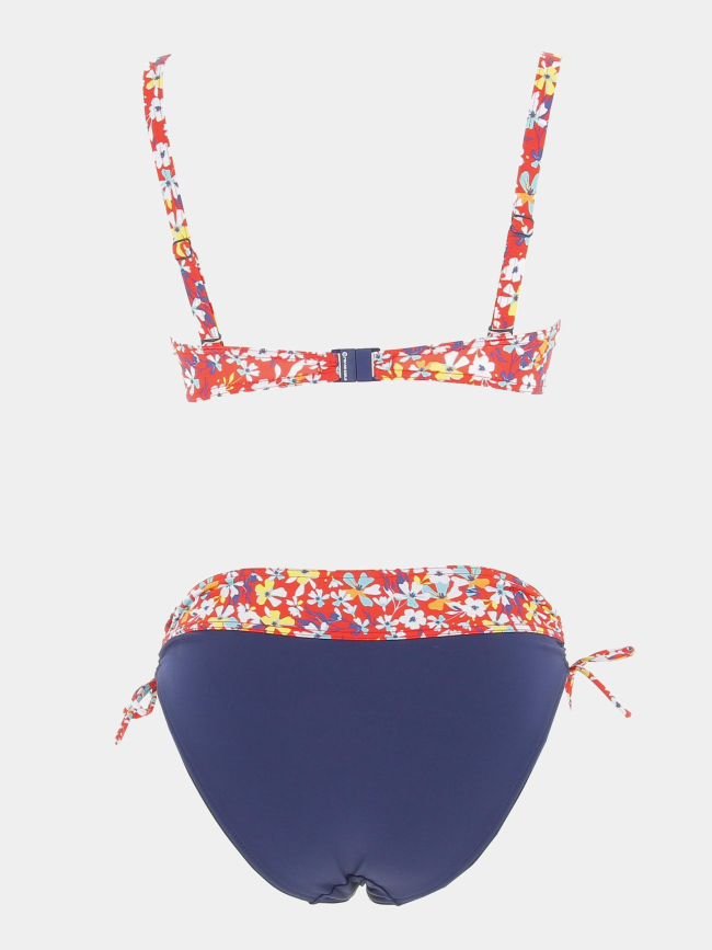 Maillot de bain 2 pièces zig zag rouge femme - Grain De Sable | wimod