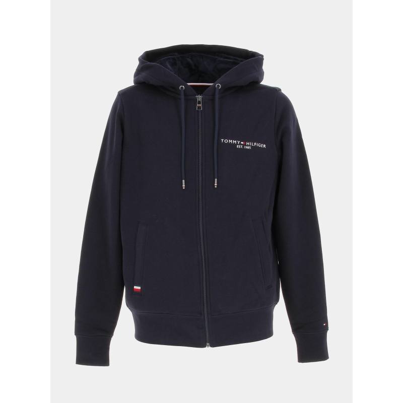 Sweat à capuche petit logo brodé beige homme - Tommy Hilfiger | wimod