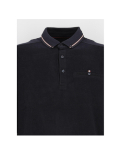 Polo manches longues milo bleu marine homme - Benson & Cherry | wimod