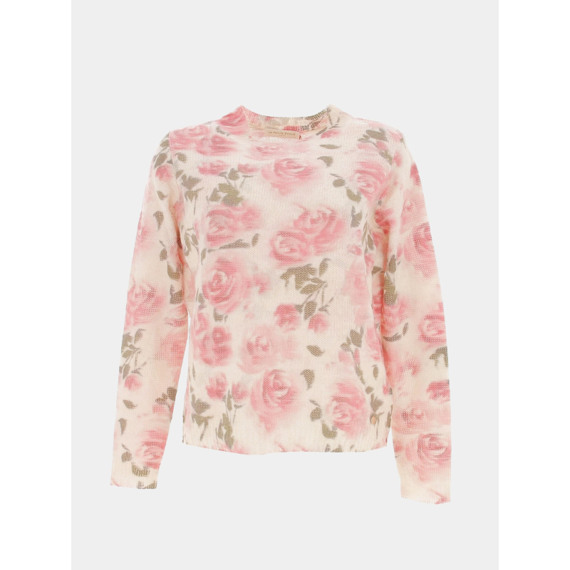 Pull fleuri lavern rose femme - La Petite Etoile | wimod