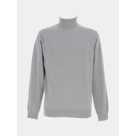 Pull col roulé power gris anthracite homme - Jack & Jones | wimod