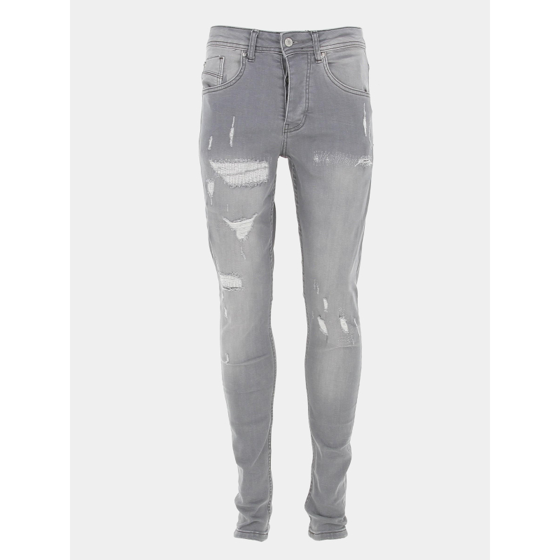 Achetez en ligne - Jean skinny effet usé gris homme - Project X Paris ...