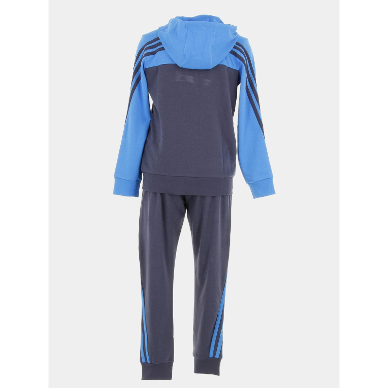 Survêtement sweat zippée bleu garçon - Adidas | wimod