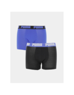 Pack 2 boxers basic stretch noir bleu homme - Puma | wimod