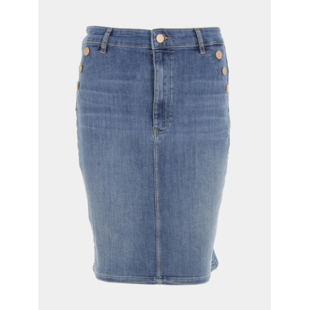 Jupe en jean paperbag alma blanc femme - Vero Moda | wimod