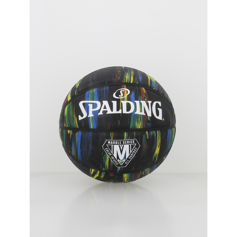 Ballon de basketball marble rubber sz7 noir - Spalding | wimod