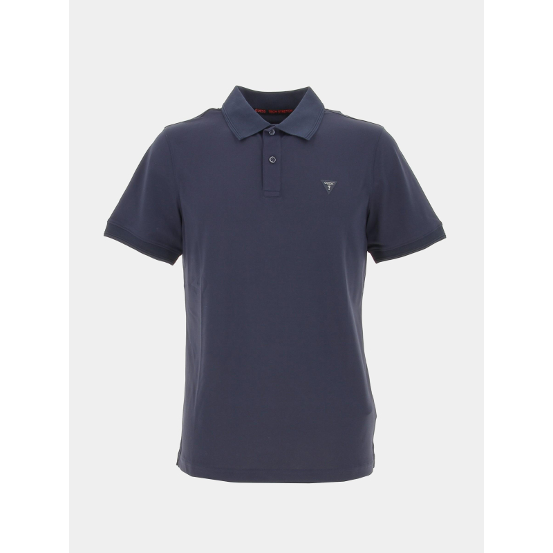 Polo tech stretch bleu marine homme - Guess | wimod