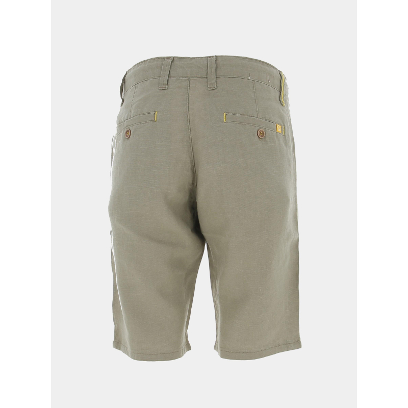 Short en lin classic kaki homme - Benson & Cherry | wimod