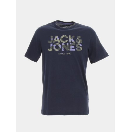 T-shirt james logo camouflage marine enfant - Jack & Jones | wimod
