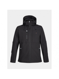 Veste technique softshell fourrée nemev noir homme - Aulp | wimod