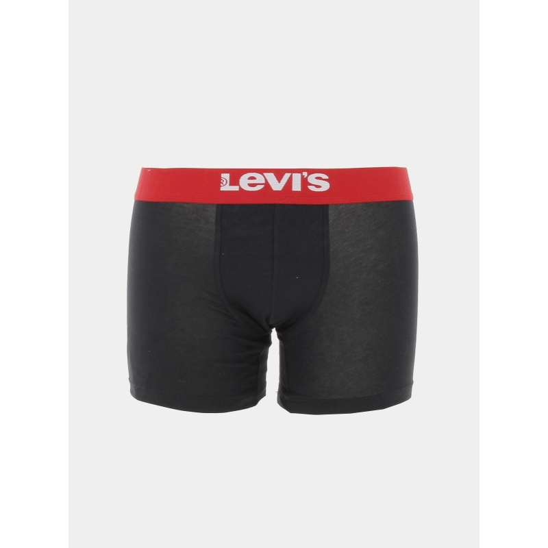 Pack 2 boxers solid basic noir homme - Levi's | wimod