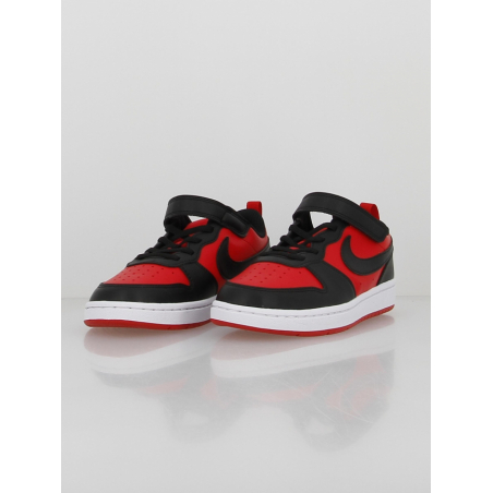 Baskets à scratch court borough ps noir rouge enfant - Nike | wimod