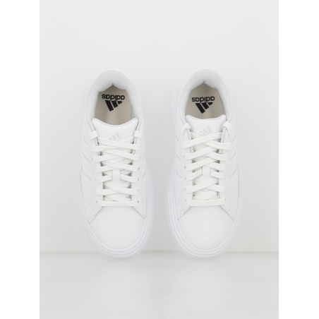 Baskets grand court plateforme blanc femme - Adidas | wimod