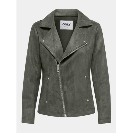 Veste perfecto simili cuir ava marron femme - Only | wimod