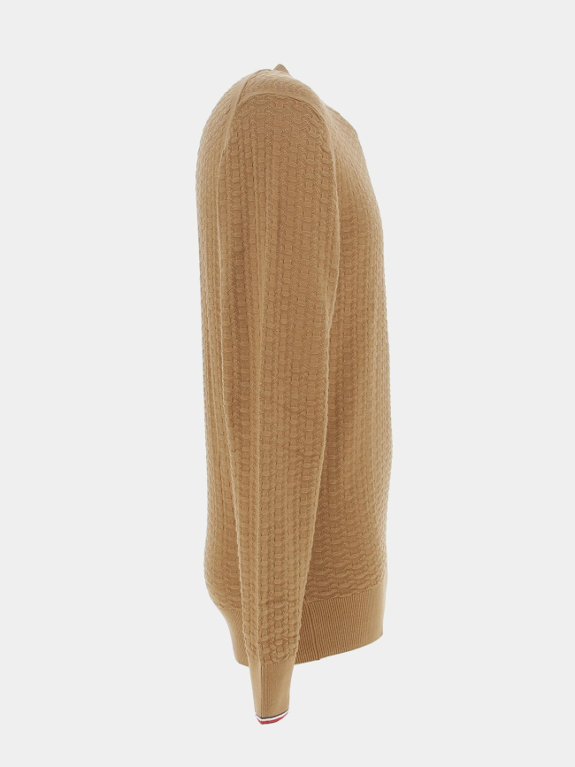 Pull exaggerated structure marron homme - Tommy Hilfiger | wimod