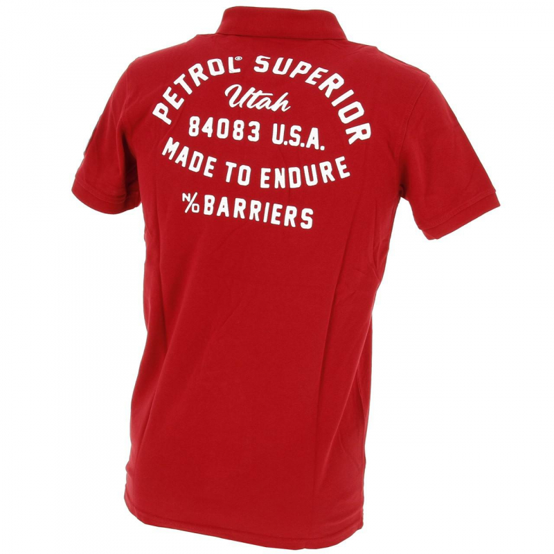 Polo fire rouge homme - Petrol Industries | wimod