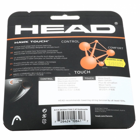 Cordage raquette de tennis hawk touch gris - Head | wimod