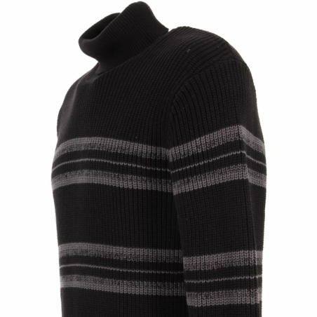 Pull col roulé power gris anthracite homme - Jack & Jones | wimod